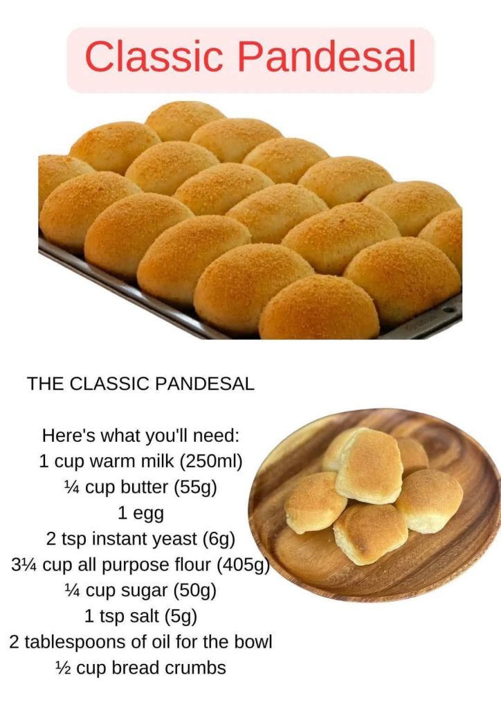 THE CLASSIC PANDESAL – Bake Recipes