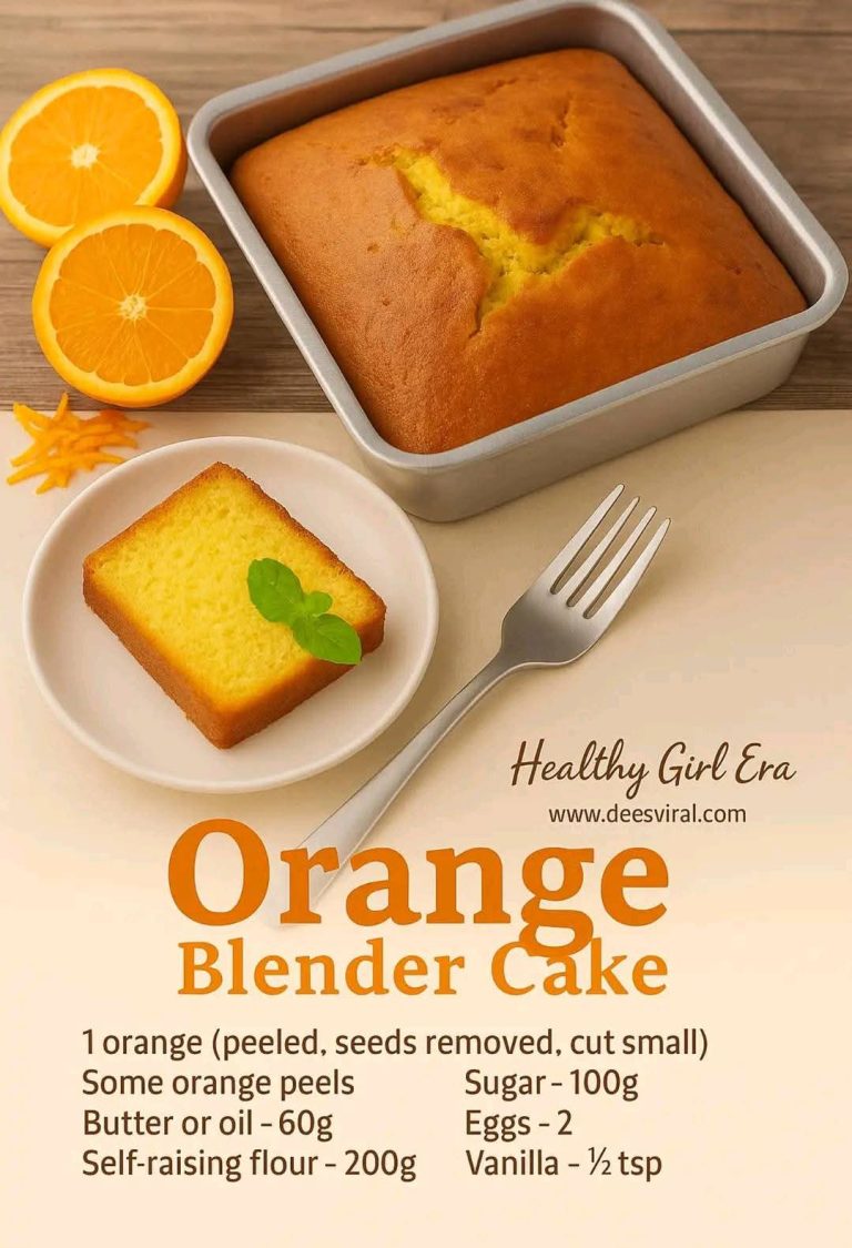 Homemade Orange Blender Cake – Bake Recipes